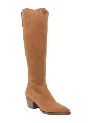 Dolce Vita Virona Water Resistant Boots - Brown Suede H2o