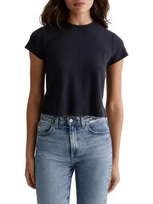 Ag Sadie Crop T-shirt - Super Black