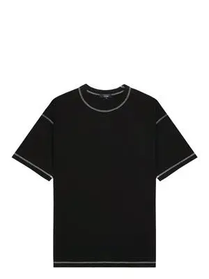 Comme Des Garçons Contrast-stitch T-shirt - Black
