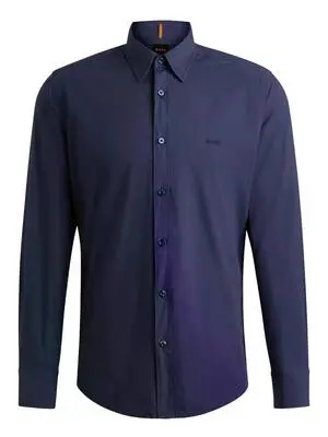 BOSS Cotton Shirt - Blue