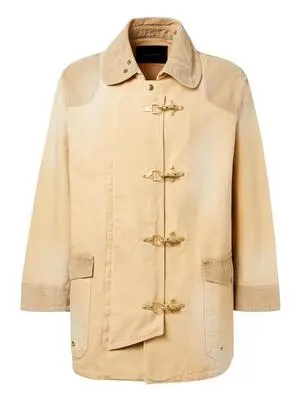 WALES BONNER Sierra Corduroy-trimmed Canvas Jacket - Beige