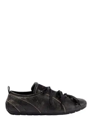 Simone Rocha Ballerina Grip Leather Sneakers - Brown