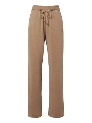 Max Mara Virgin Wool Straight Trousers - Beige