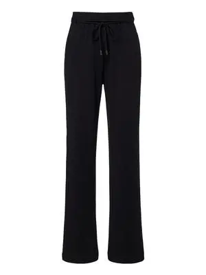 Max Mara Virgin Wool Straight Trousers - Black