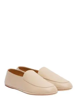 Loro Piana Anton Leather Loafers - Brown