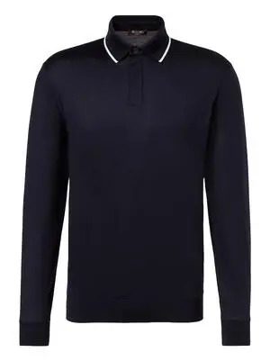 Loro Piana Waitaki Virgin Wool Polo Shirt - Blue