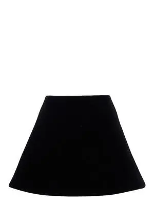 David Koma Mini Velvet Skirt - Black