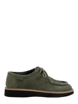 Loewe Faro Suede Boat Shoes - Green