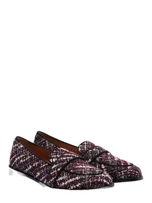 AQUAZZURA Martin Tweed Loafers - Multicoloured