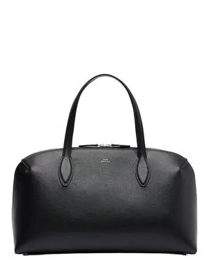 TOTEME Lounge Medium Leather Tote Bag - Black