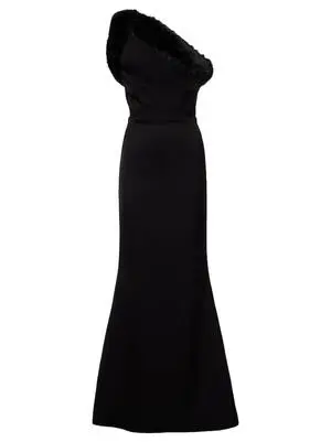 David Koma One-shoulder Gown - Black