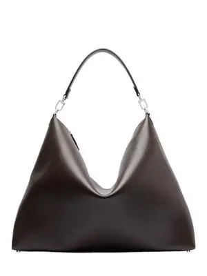 TOTEME Bevel Leather Tote Bag - Brown