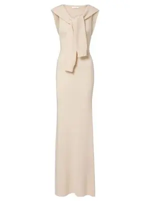 AYA MUSE Wool-blend Maxi Dress - Beige