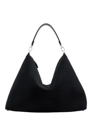 TOTEME Bevel Suede Tote Bag - Black