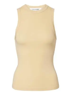AYA MUSE Jersey Tank Top - Yellow