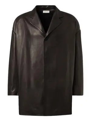 Fear Of God Oversized Leather Blazer - Black