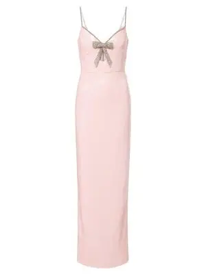 Rebecca Vallance Lena Bow-detailed Sequined Gown - Pink