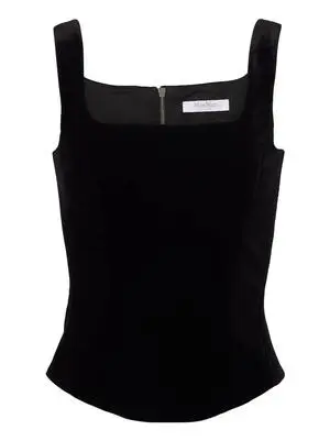 MAX MARA Cotton Velvet Corset