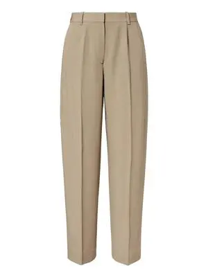 TOTEME Mid-rise Wide-leg Pants - Beige