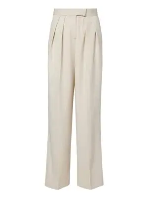 AYA MUSE High-rise Wide-leg Trousers - White