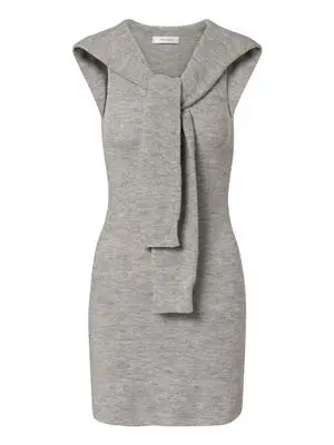 AYA MUSE Vao Wool-blend Minidress - Grey