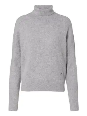 Victoria Beckham Wool-blend Turtleneck Sweater - Grey