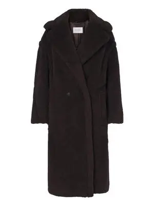 Max Mara Alpaca, Wool, And Silk Teddy Coat - Brown