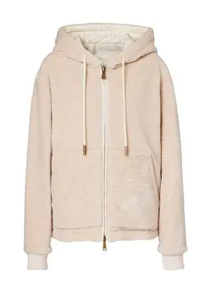 Moncler Terry Zip-up Hoodie - White