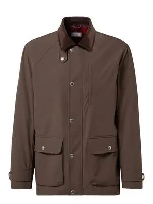 Brunello Cucinelli Corduroy-trimmed Field Jacket - Brown