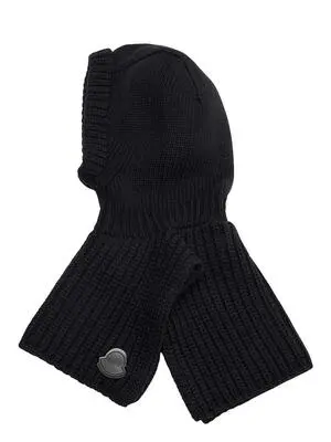 Moncler X Ee72 Edward Enninful Virgin Wool Ski Mask - Black