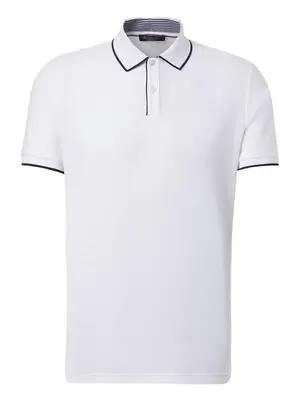Loro Piana Cotton-blend Piqué Polo Shirt - White