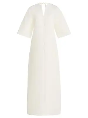THE ROW Silk Shantung Maxi Dress - White