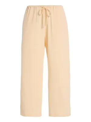 LESET Lauren Knitted Cropped Pants - Ivory
