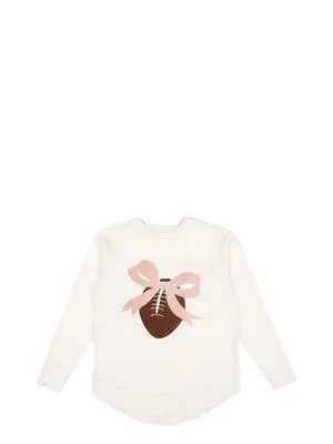 SWEET WINK Football Patch Sweatshirt - Natural