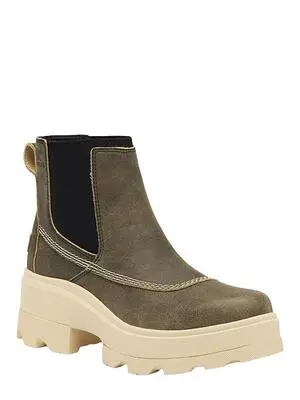Sorel Joan Frwd Platform Chelsea Boots - Canoe/bleached Ceramic