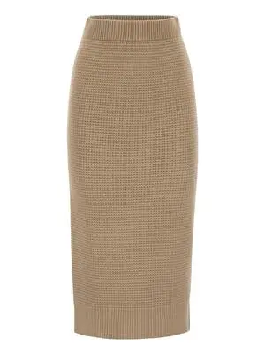 PESERICO Virgin Wool, Silk, And Cashmere Long Skirt