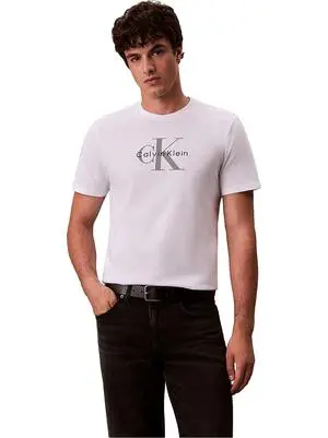 Calvin Klein Monologo Tee - Brilliant White