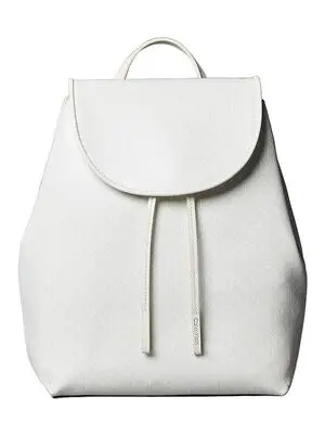 Calvin Klein Allover Emblem Logo Backpack - Lily White