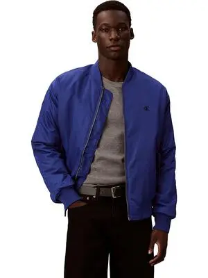 Calvin Klein Nylon Bomber Jacket - Blue Awakening