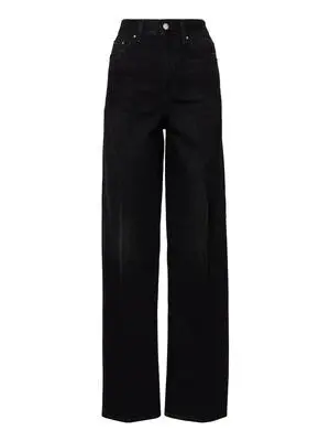 TOTEME High-rise Wide-leg Jeans - Black