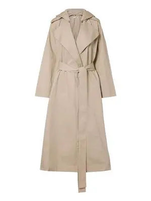 AYA MUSE Cotton Gabardine Trench Coat - Beige