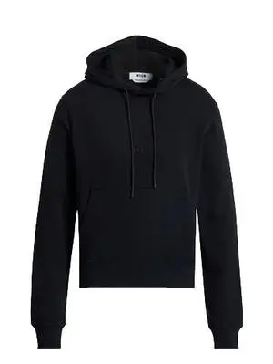 Armani Exchange Cotton Blend Hooded Sweatshirt - Black