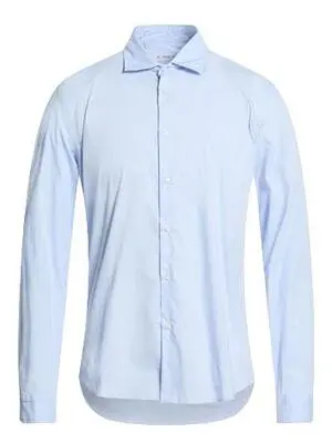 MANUEL RITZ Shirt Size Cotton, Elastane - Blue