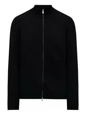 Brunello Cucinelli Zip-neck Cashmere Cardigan - Black
