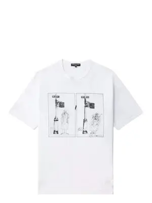 Comme Des Garçons Illustration-print T-shirt - White