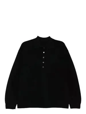 JNBY Long-sleeved Polo Sweater - Black