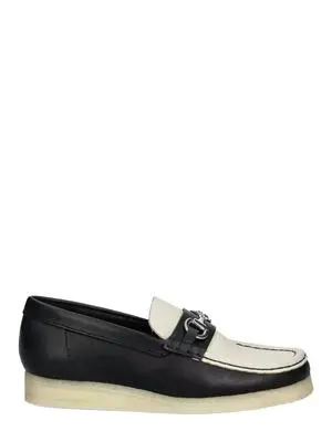 Clarks Two-tone Leather Loafers - Black