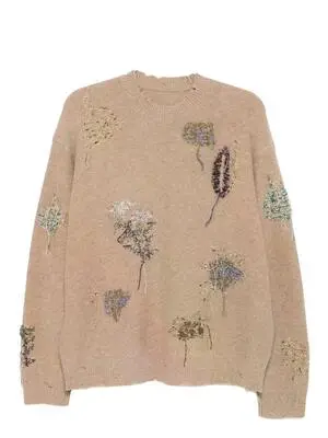 JNBY Botanical Long-sleeved Sweater - Neutrals