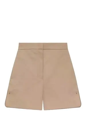 Max Mara Side-Seam Detail Shorts Neutrals