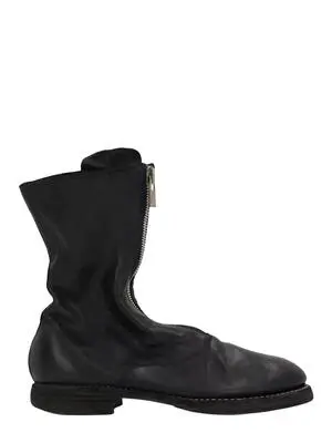 Guidi Zip-front Boots - Black
